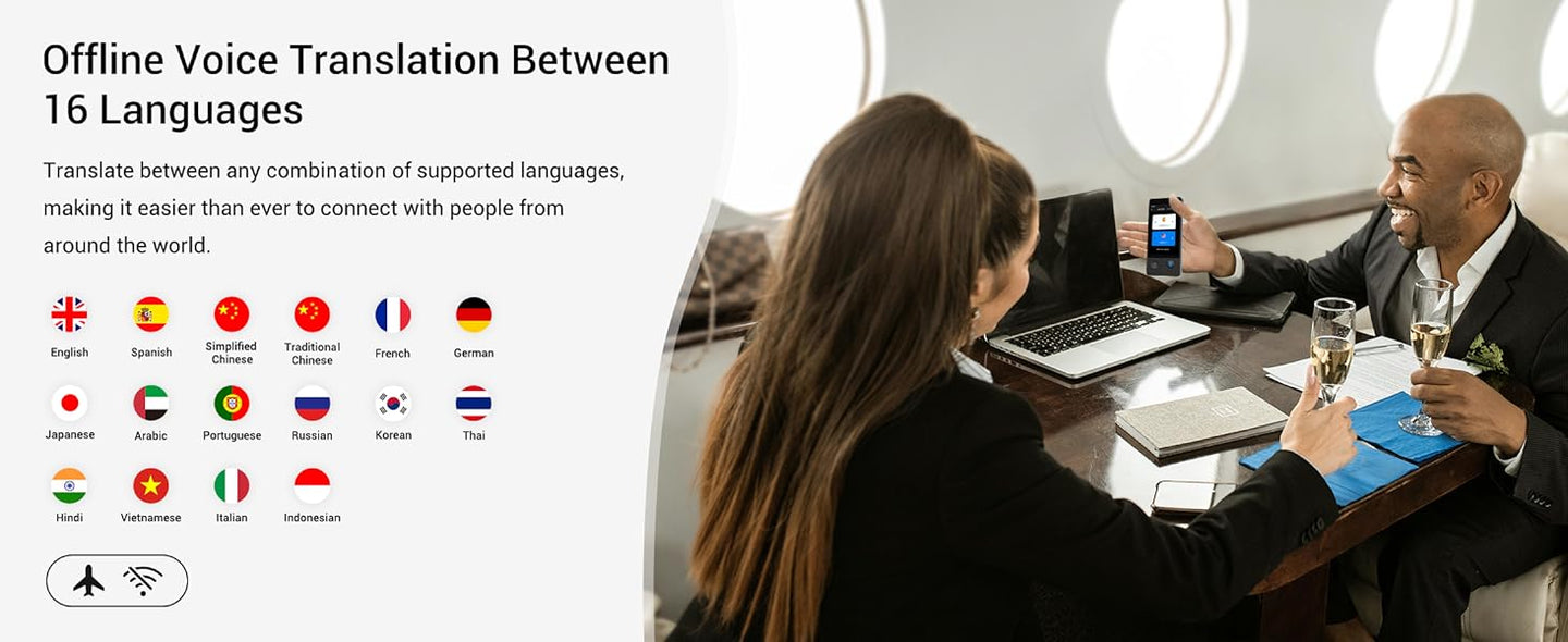 Wooask® W12 Off/Online AI Language Translator Device – WOOASK