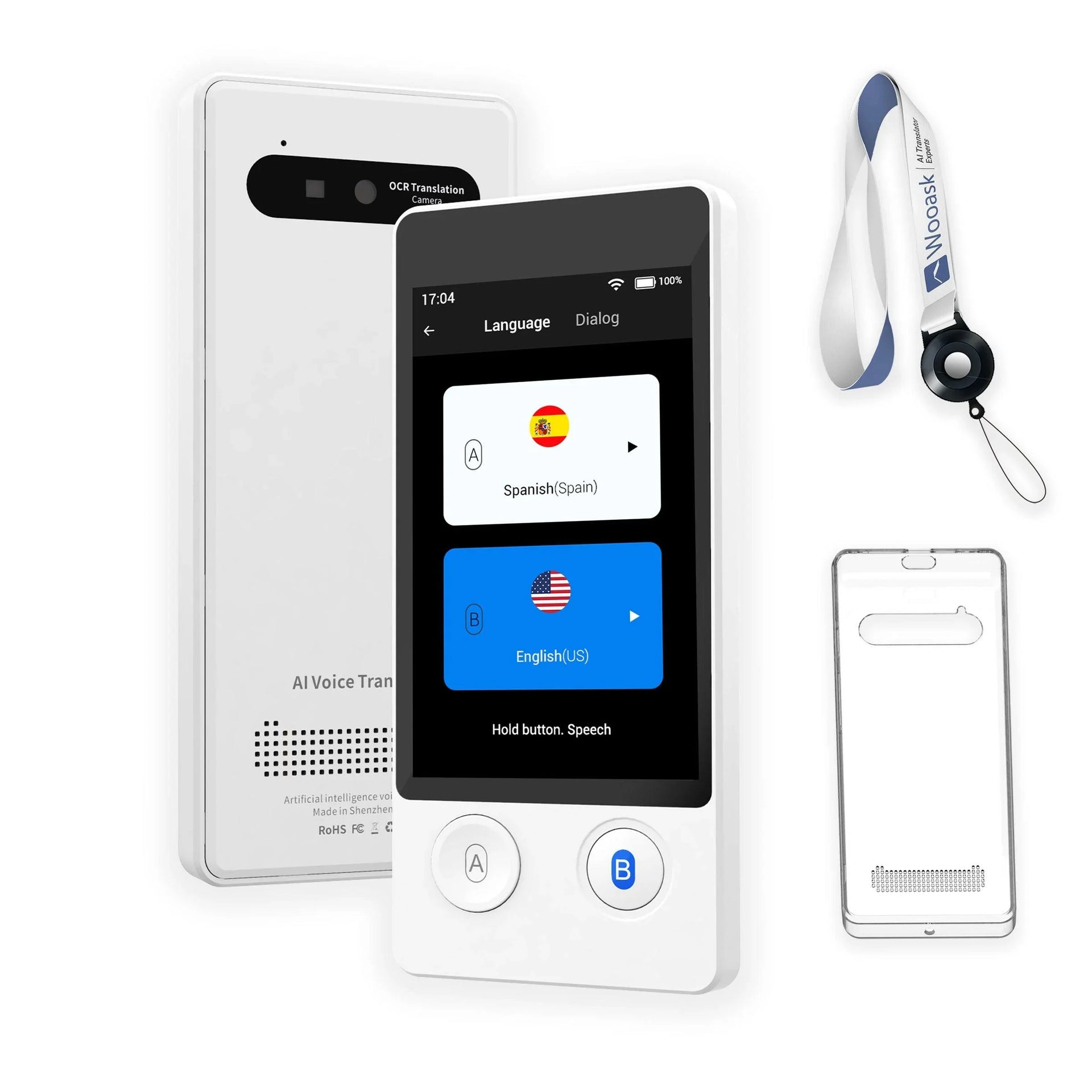 Wooask® W12 Off/Online AI Language Translator Device – WOOASK