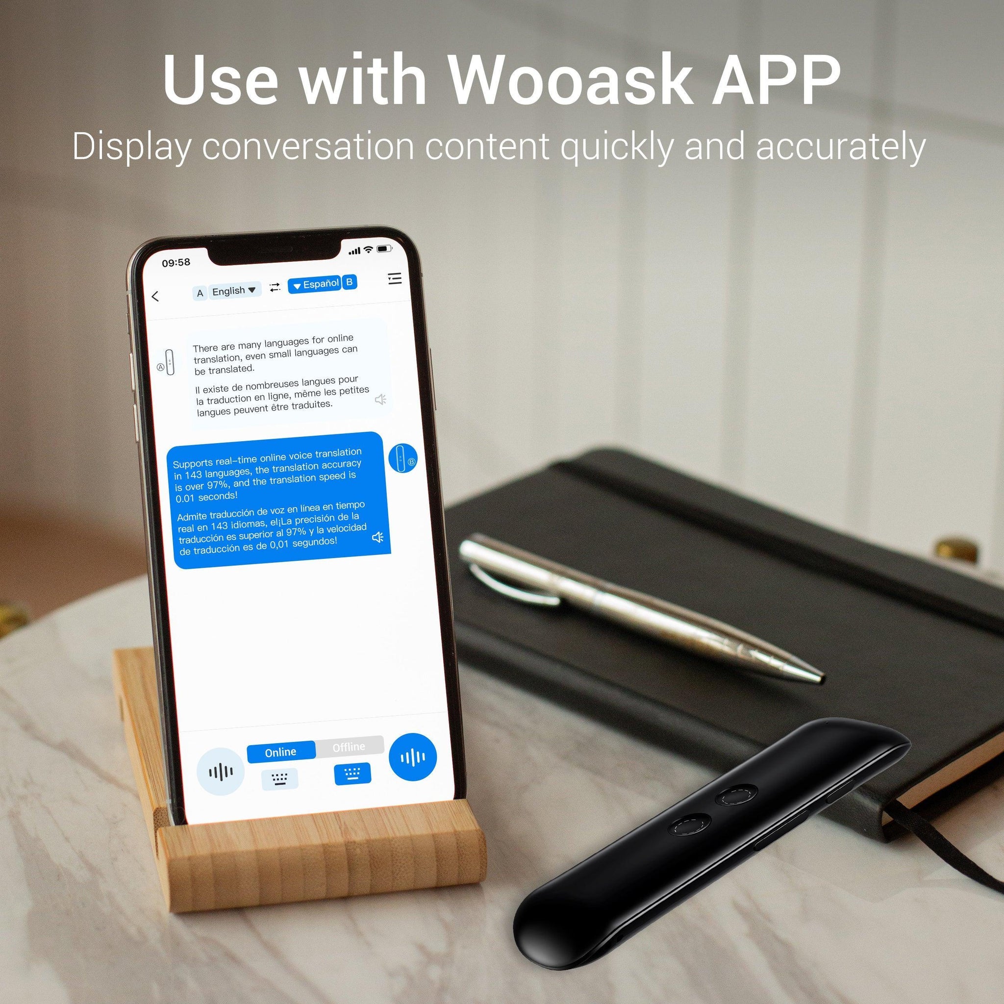 Wooask® G5 Pro AI Offline Language Translator Device – WOOASK