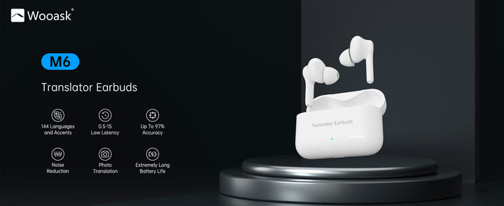 Wooask® M6 AI Off/Online Language Translator Earbuds – WOOASK